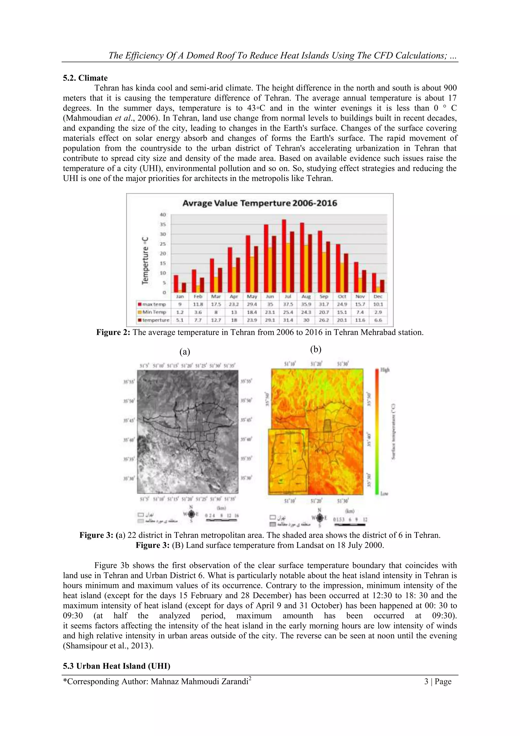 The Efficiency of A Domed Roof To Reduce Heat Islands Using The CFD ...