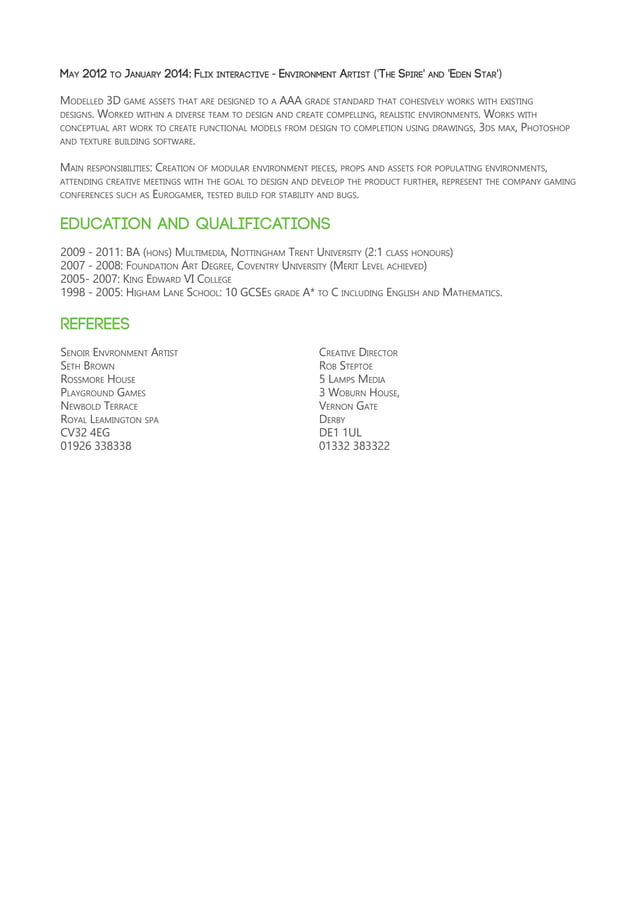 Daniel Rohde CV | PDF