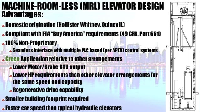 MACHINE-ROOM-LESS (MRL) ELEVATOR DESIGN to CTA ENGINEERING 19 JUNE 2014 ...