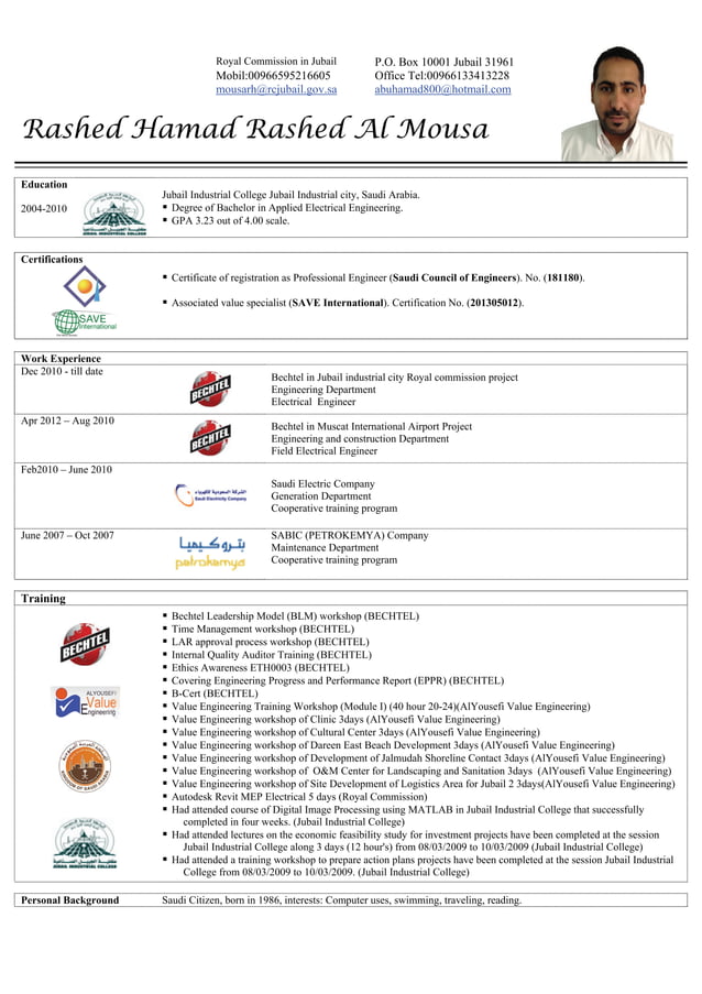 CV RASHED | PDF | Civil Engineering Industry | Industries