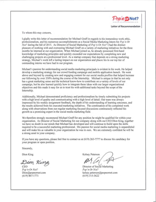 Michael Graff Recommendation Letter (3) | PDF