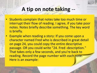 Taking Notes | PPTX | Resume Writing and Advice | Job Search