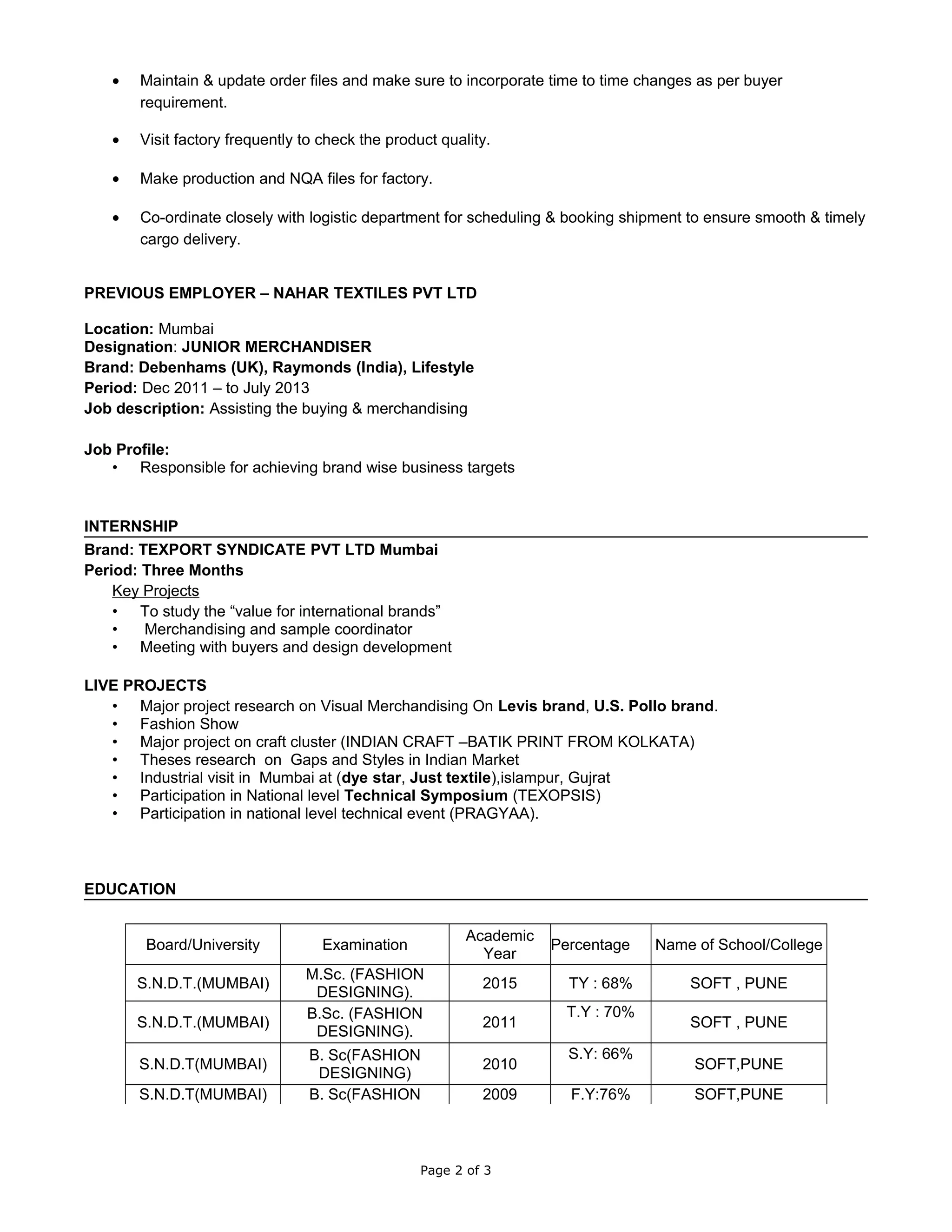 Pratika Sapkal CV | DOC