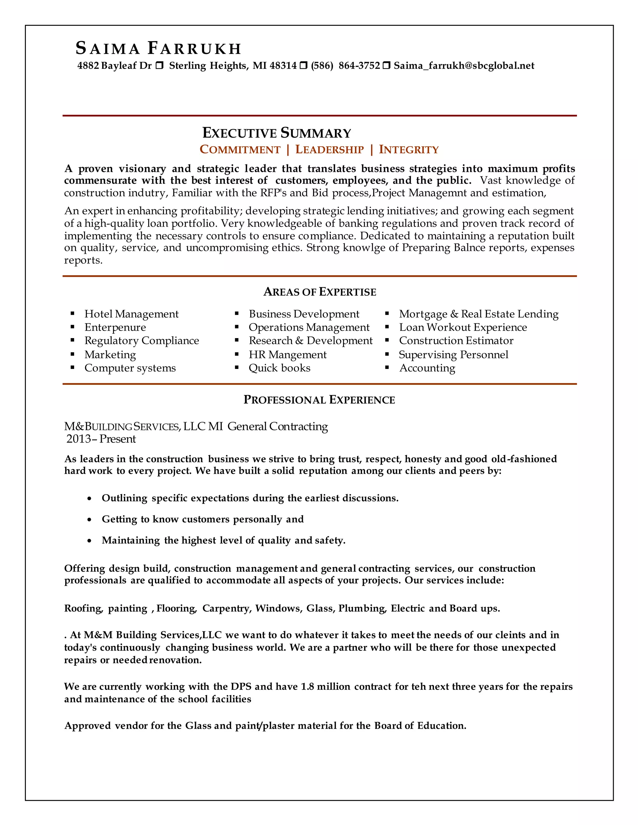 Resume Saima Farrukh | DOCX