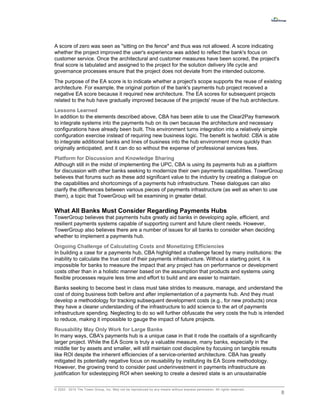 Tower Group Report - Payments | PDF