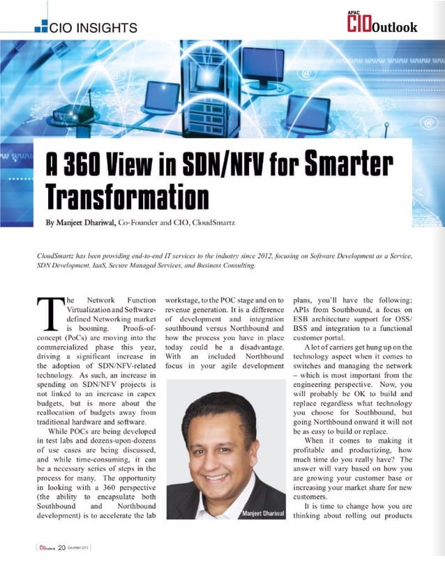 CIO APAC Magazing: A 360 View of SDN/NFV | PDF