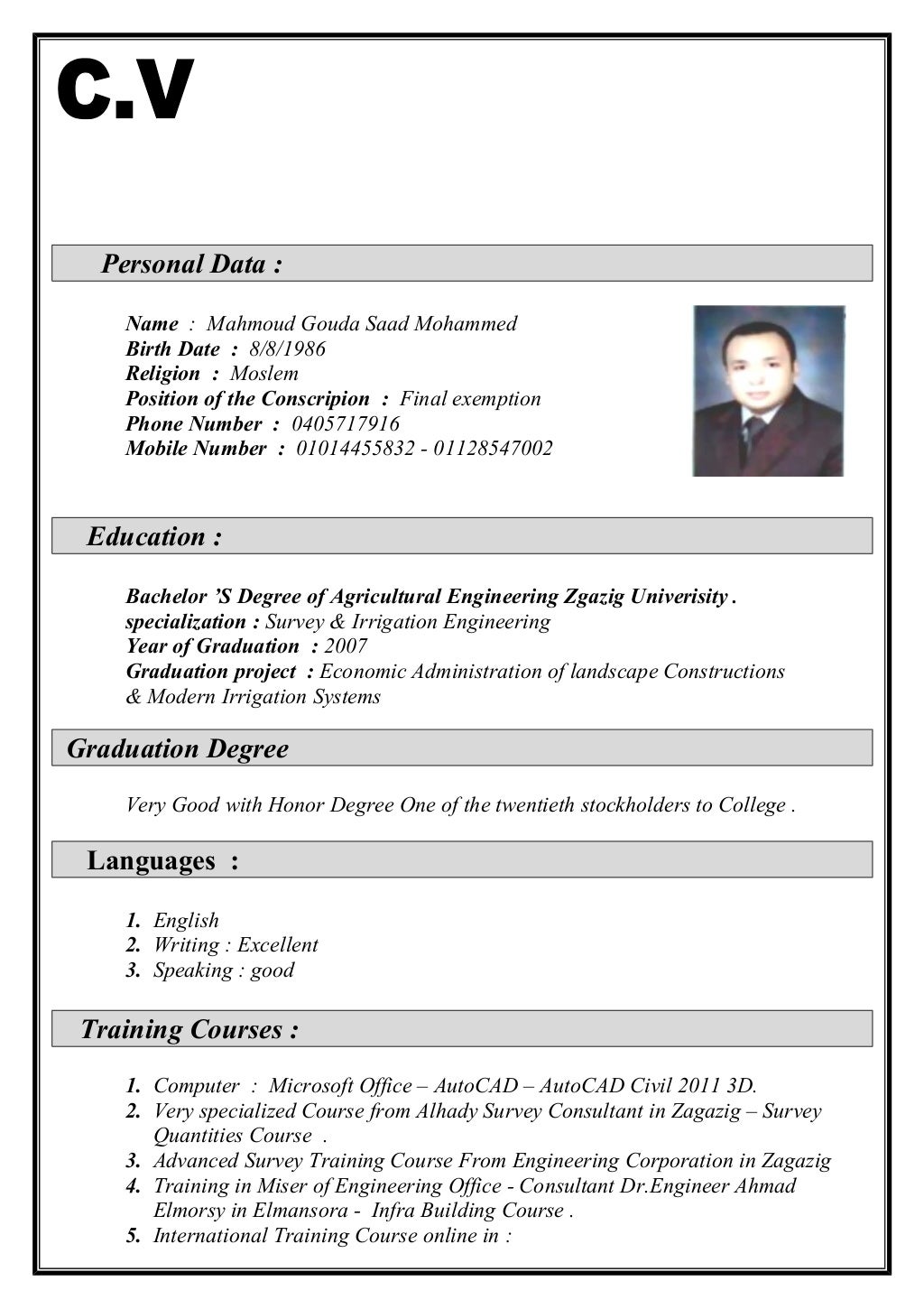 English CV