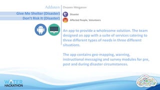 Water Hackathon at a Glance | PPT