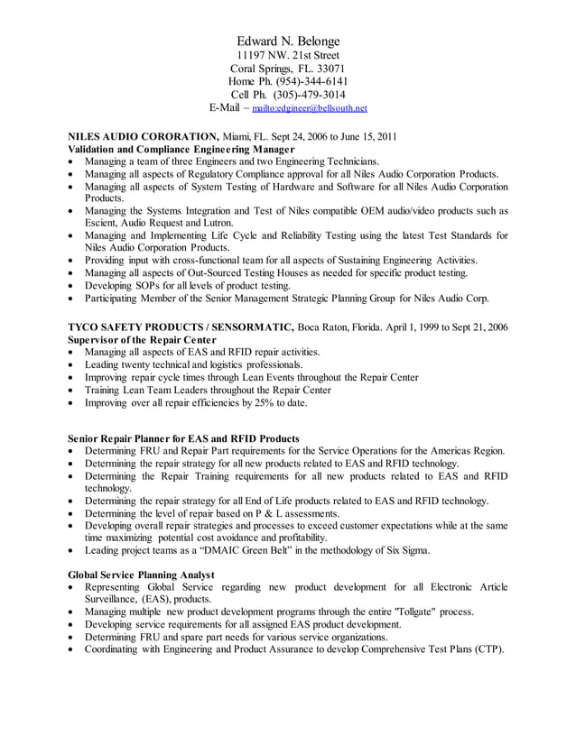 Eds Resume 063015 | DOCX | IT and Internet Support | Internet