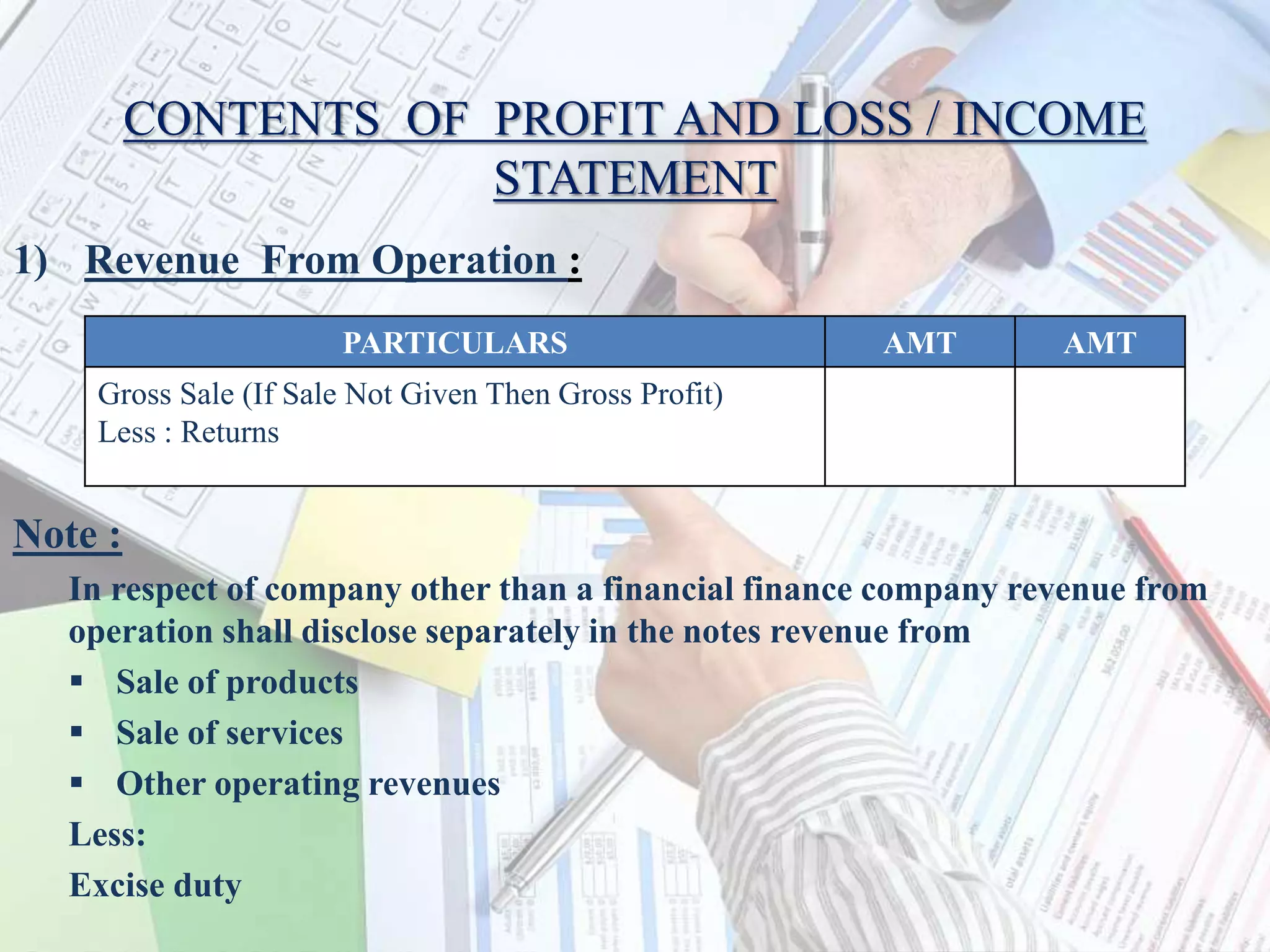 income statement ppt | PPTX
