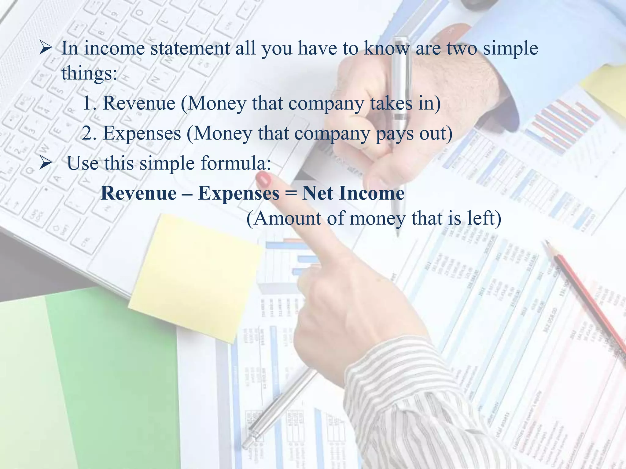 income statement ppt | PPTX