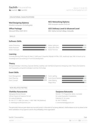 Sachith Karunarathne CV | PDF