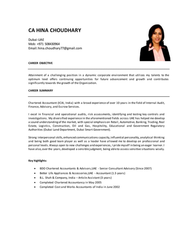 Hina CV | DOCX