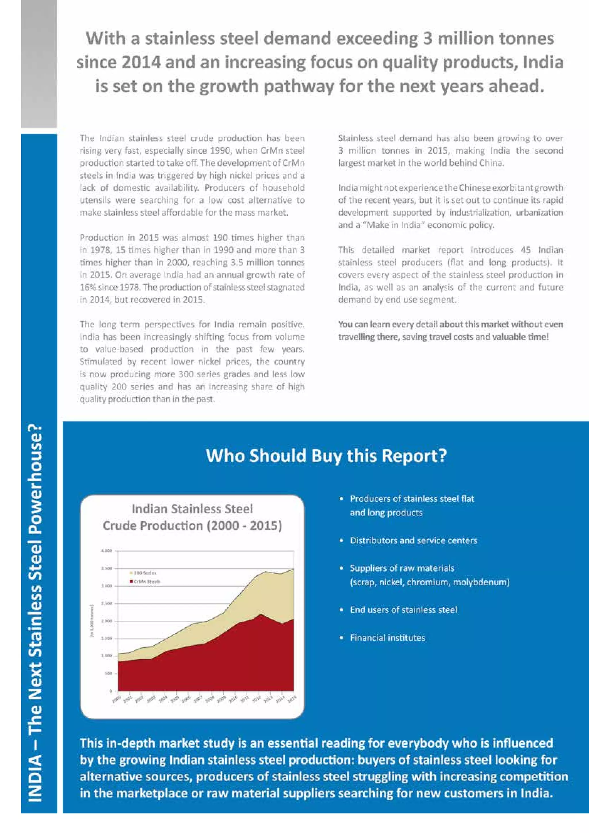 SMI - India Stainless Steel Report | PDF