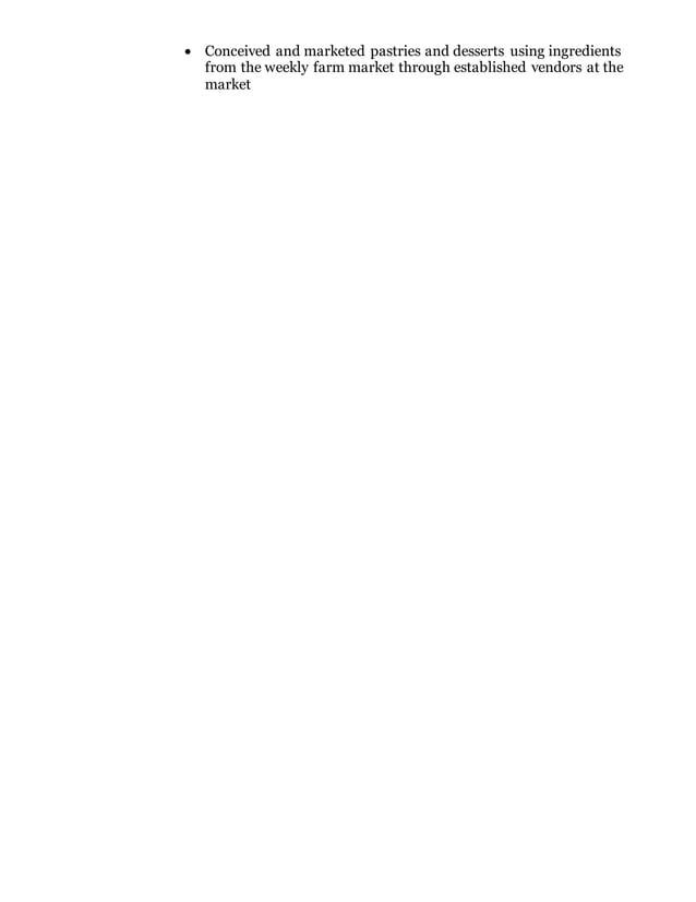 Jill pastry resume | PDF