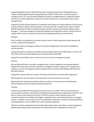 DRaaS_Gartner Report 07 16 | PDF