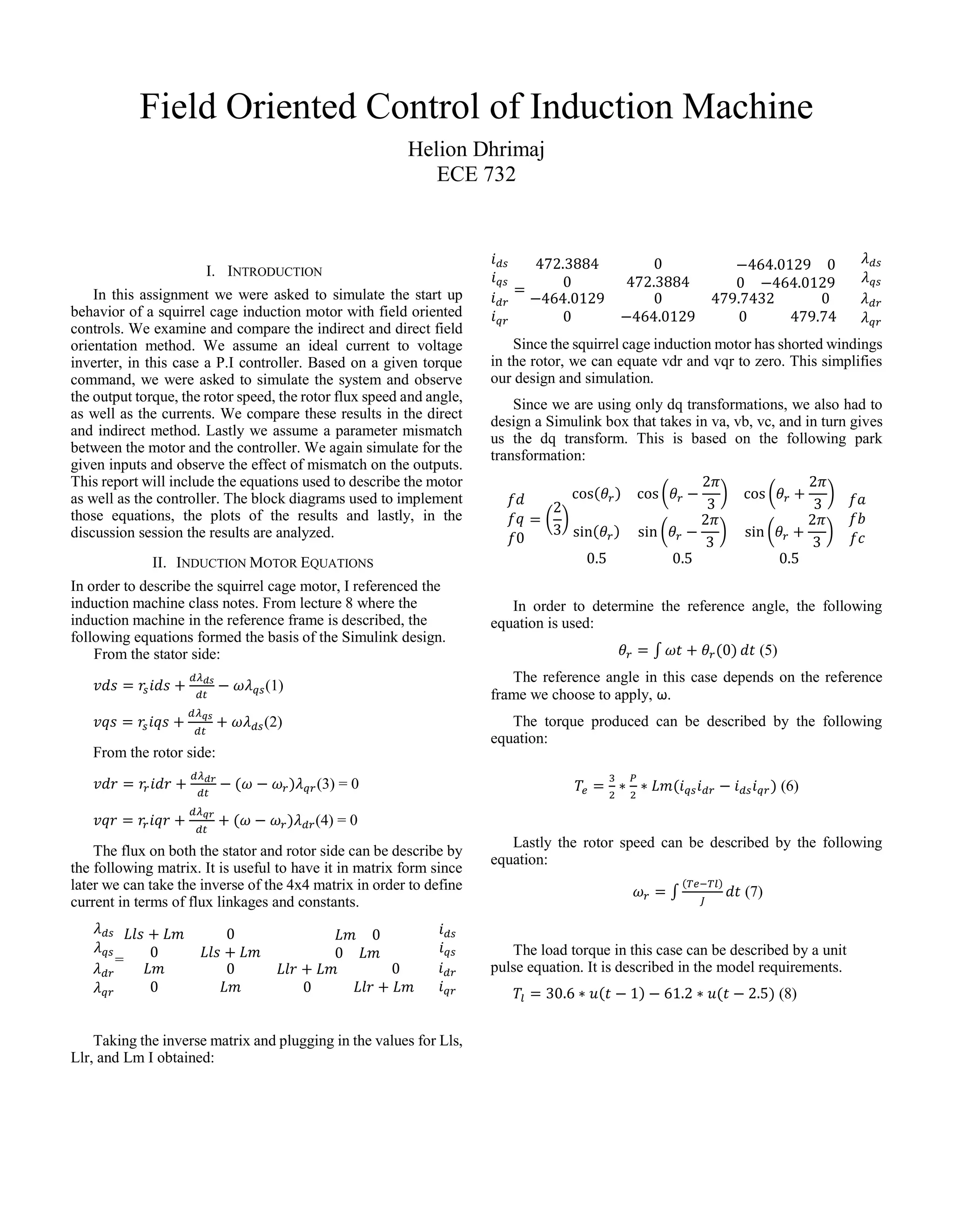 Field_Oriented_Control_Induction_Machine | PDF
