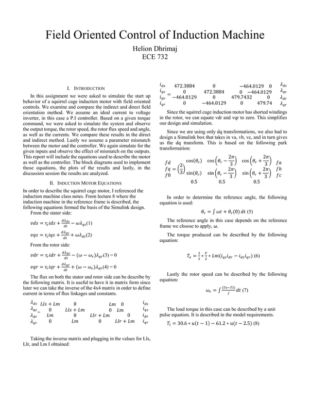 Field_Oriented_Control_Induction_Machine | PDF