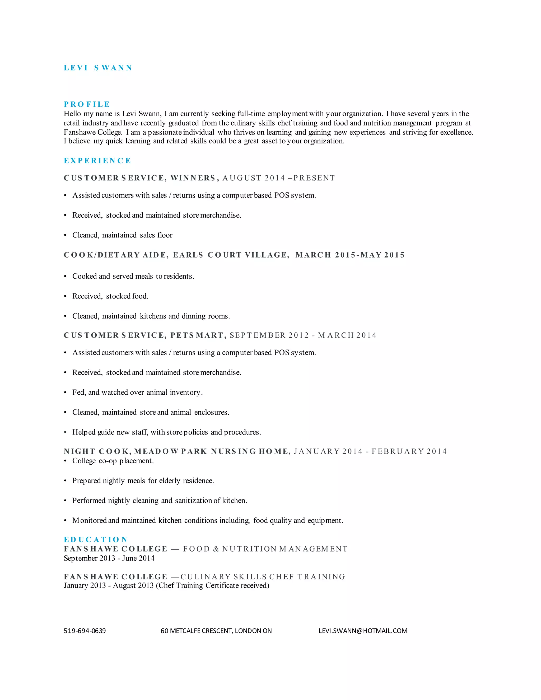 LeviSwann2015Resume | DOCX