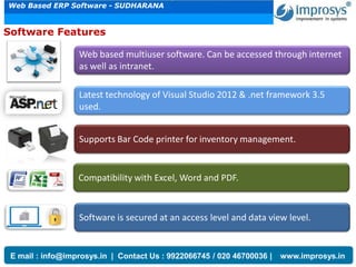 Improsys-ERP Features | PDF