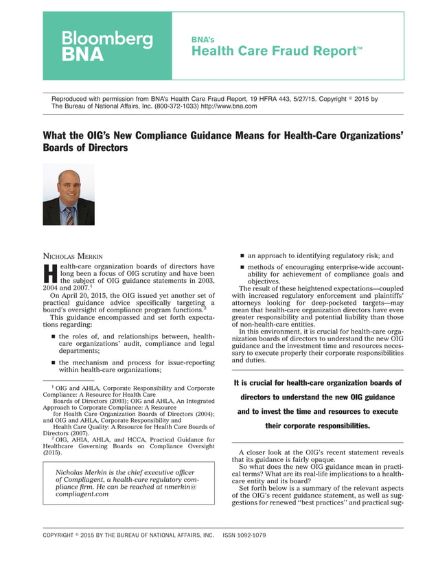 FINAL PDF OF BNA HC FRAUD ARTICLE | PDF