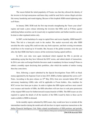 Participatory Notes & stock markets | PDF
