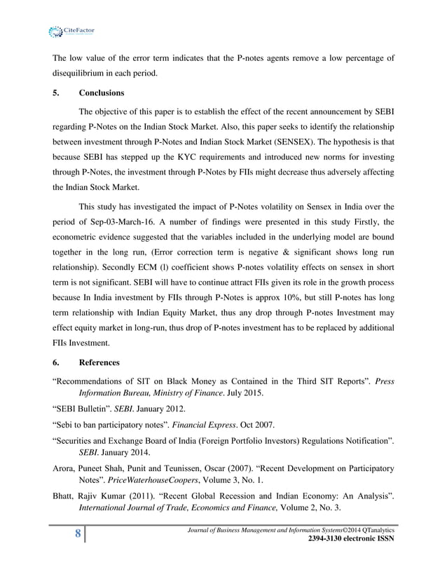 Participatory Notes & stock markets | PDF