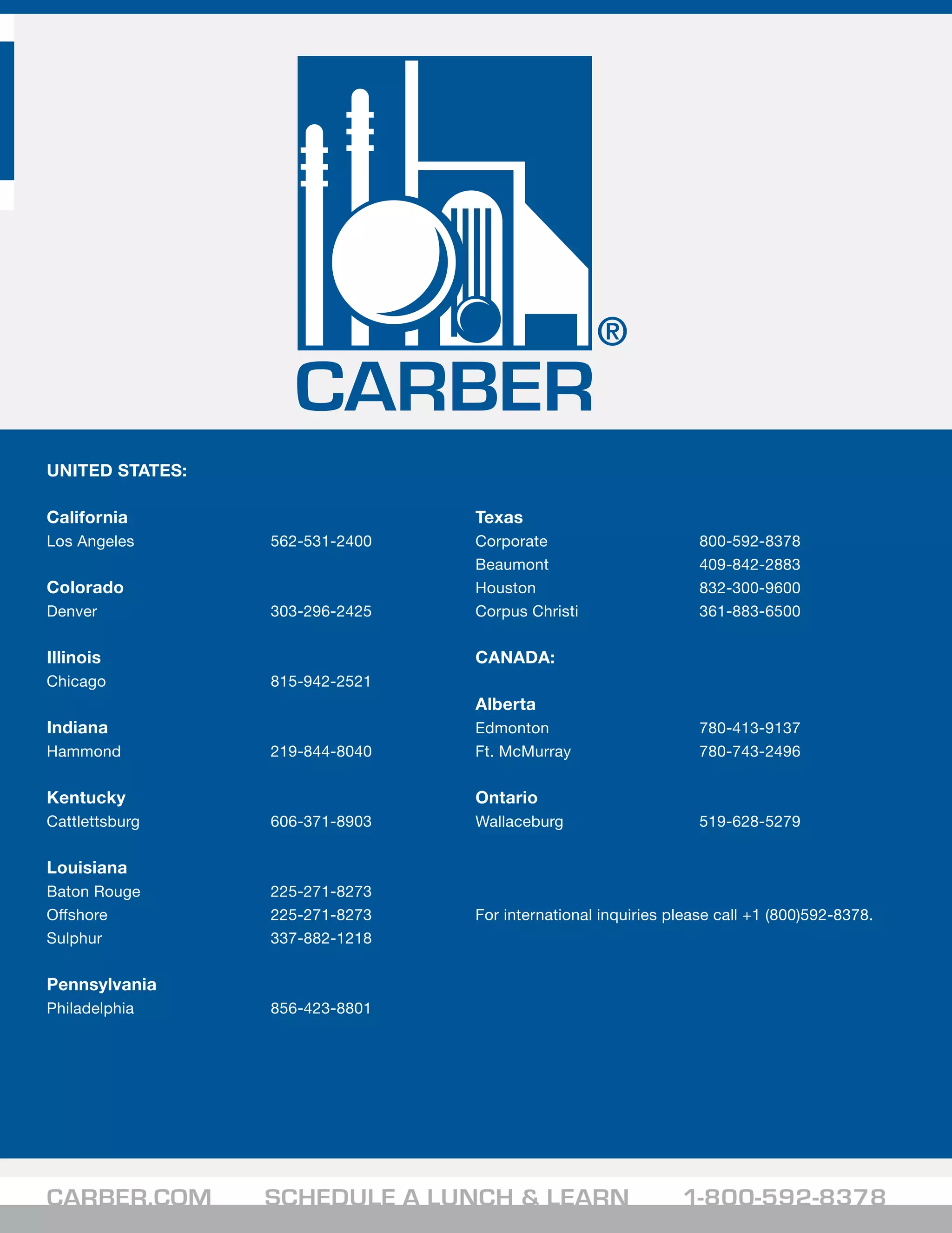 Carber_Service_Catalog | PDF