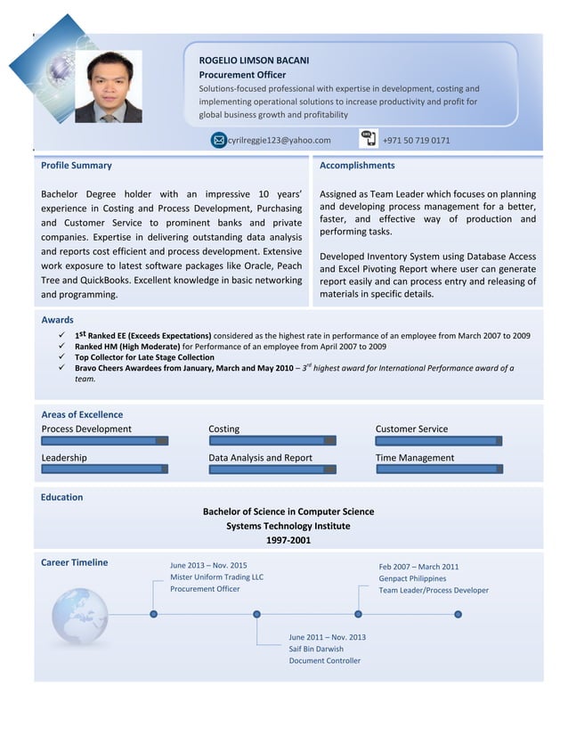 My Visual Resume | PDF | Business Administration | Business