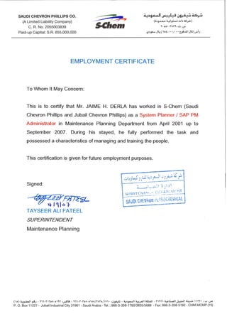 Employment Certificate | PDF