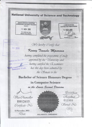 Nust Certificate | PDF