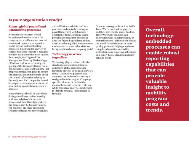PwC Global Mobility Insights - Cooperative Compliance | PDF
