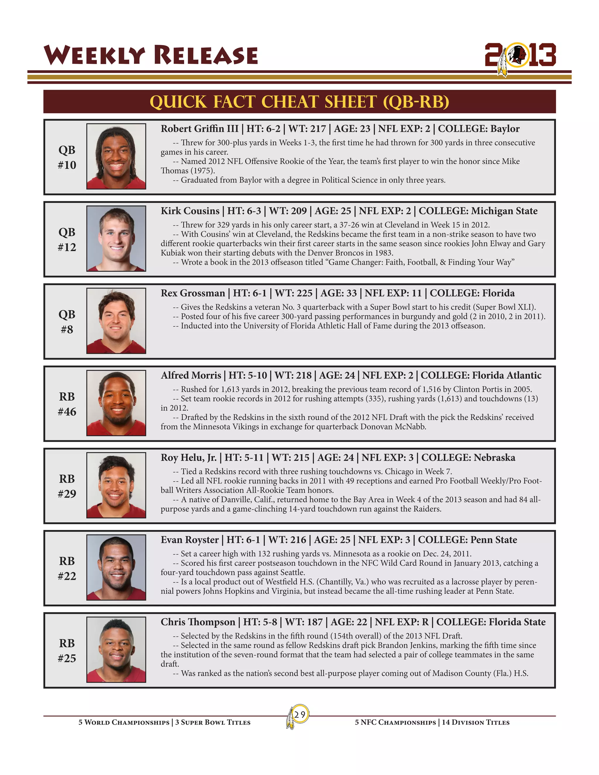 Quick Fact Cheat Sheet | PDF