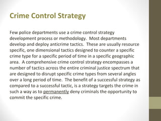 Crime Control Strategy Development | PPT