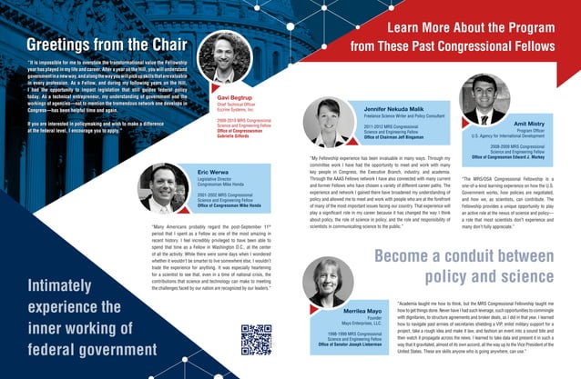 Congressional Fellow Brochure 2015 web | PDF | Science