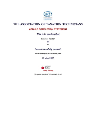 Module D Certificate | DOCX