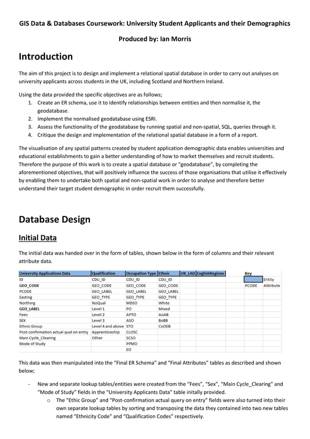 Database Design & Implementation Report | PDF | Databases | Computer Software and Applications