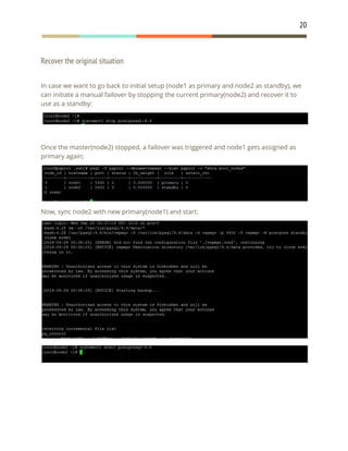 ProstgreSQLFailoverConfiguration | PDF