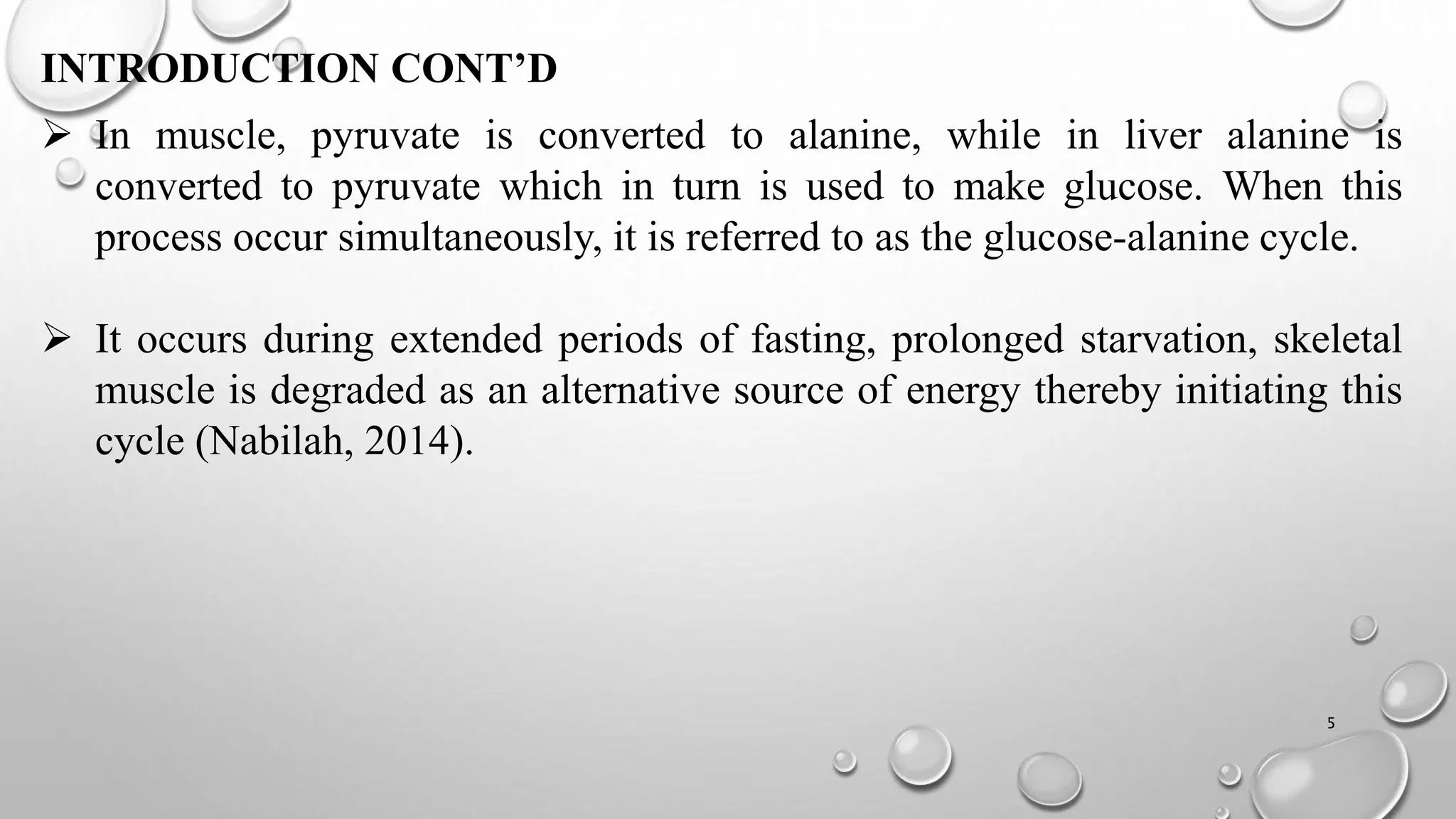 8 Glucose-alanine cycle | PPTX