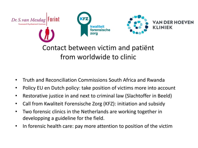 A3 Contact between victim and perpetrator? A guideline | PPT