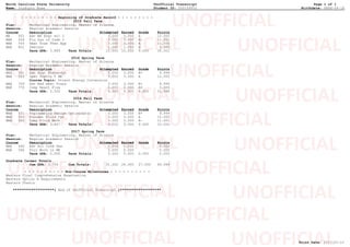 NCSU_JBose_Transcript | PDF | Graduation | Personal Celebrations & Life ...