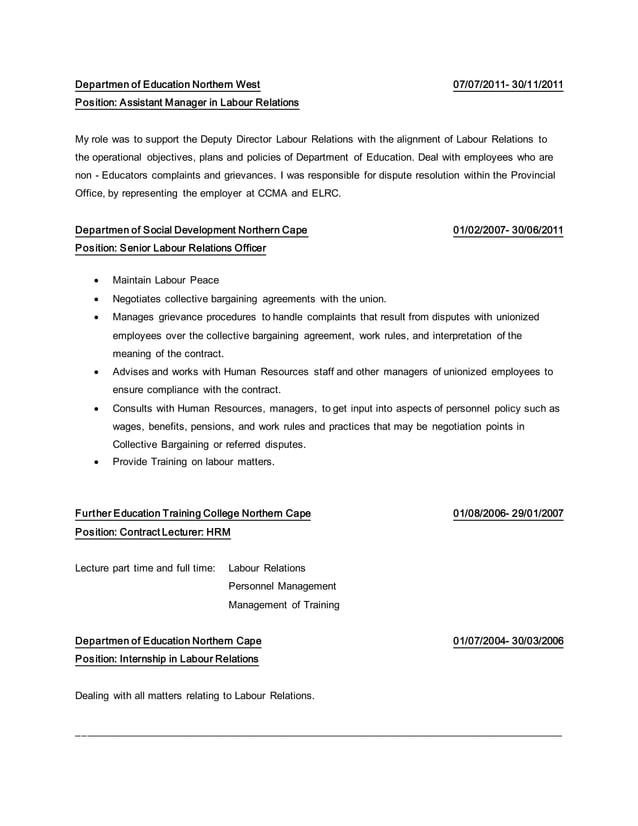 LATEST CV OF LERATO SEGOTSANE 06.01.2015