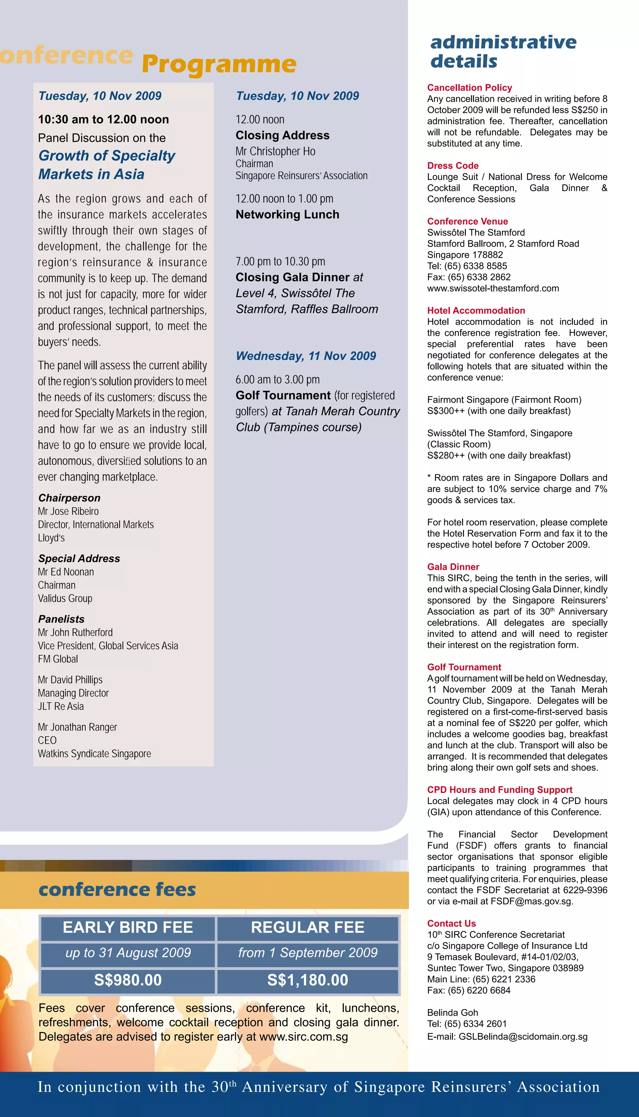 10th SIRC Brochure | PDF