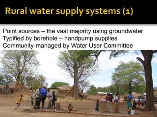 Optimising community management of rural water services | PPTX