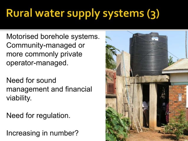 Optimising community management of rural water services | PPTX | Water ...
