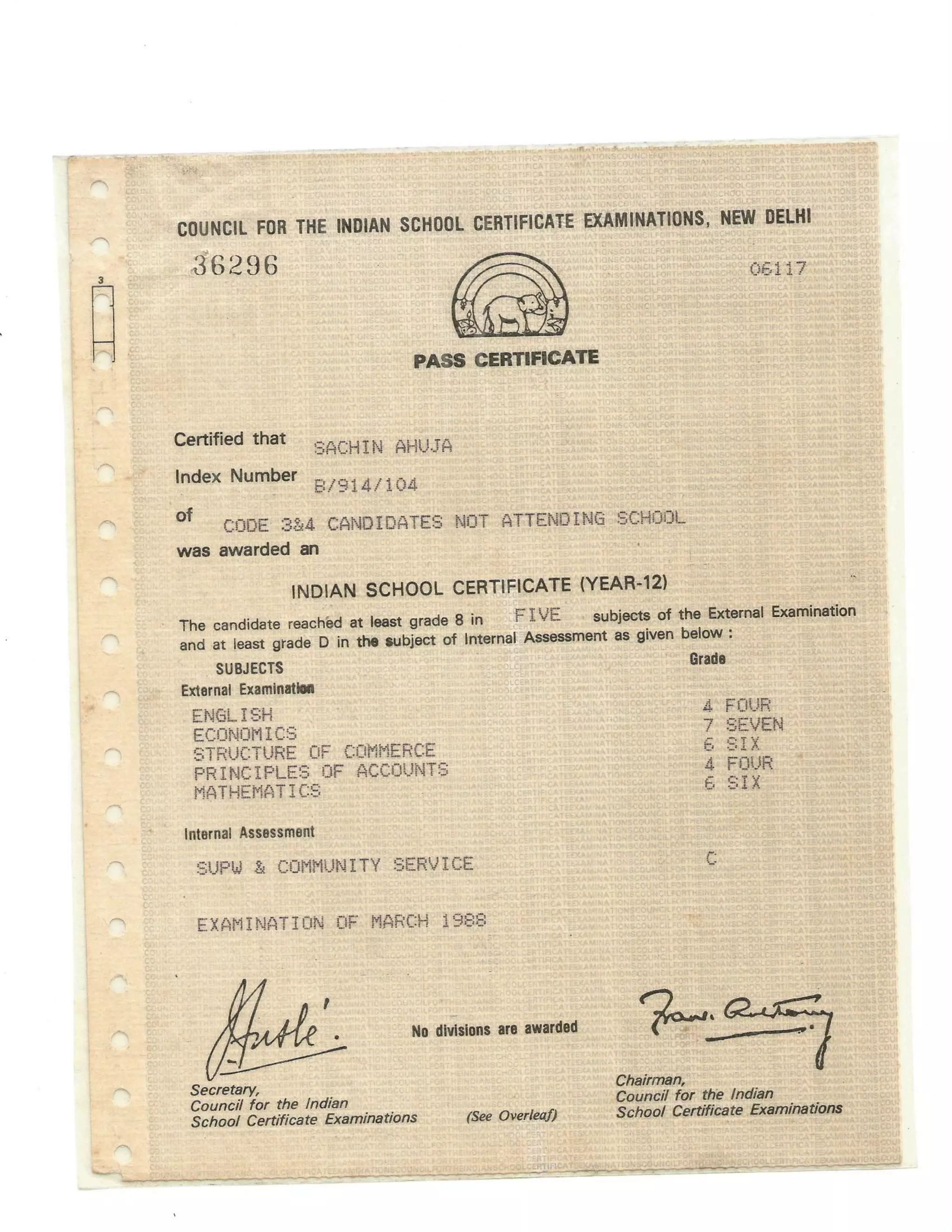 Sachin - Higher Secondary Certificate | PDF