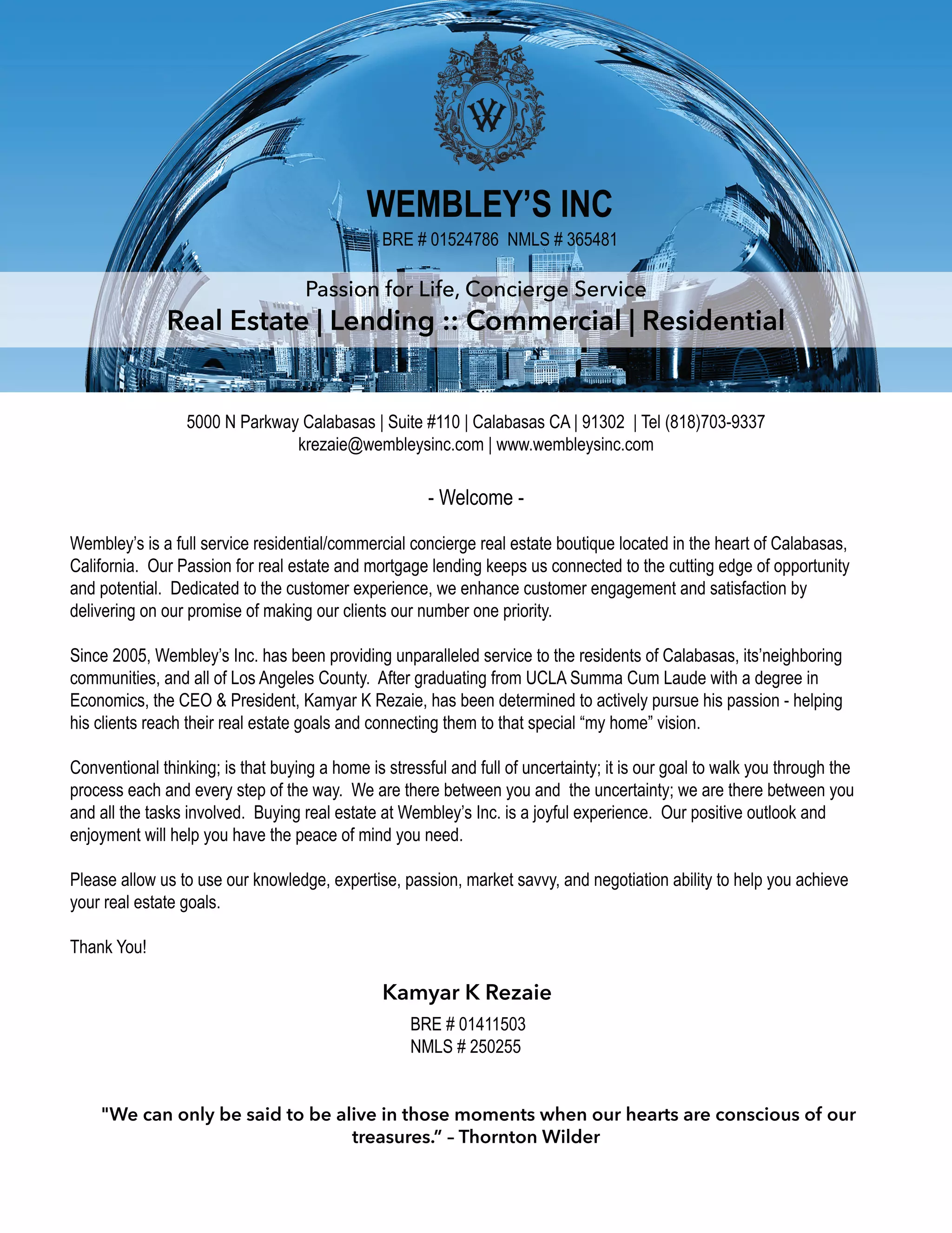 Welcome letter | PDF