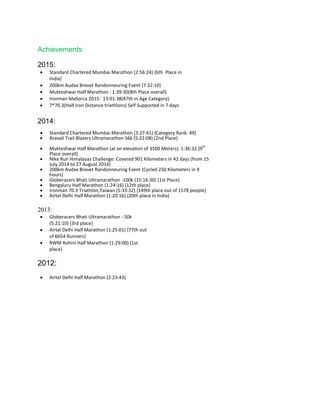 Runner Profile | PDF