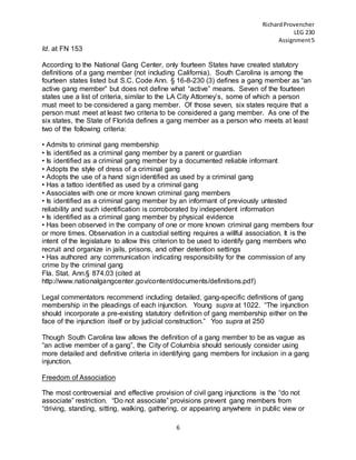 Gang Injunction Memo | DOCX