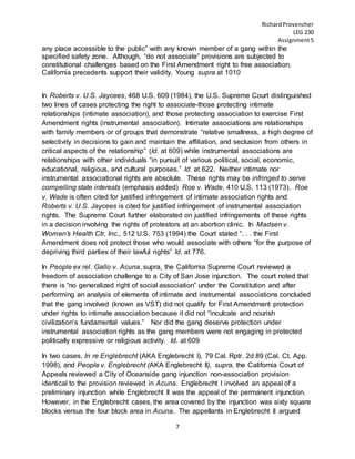 Gang Injunction Memo | DOCX